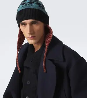 Dries Van Noten Jacquard Wool Beanie