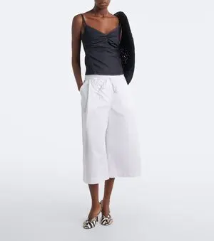 Jacquemus Pina De-nimes Gathered Denim Top