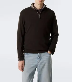 Arch4 Cashmere Half-zip Sweater