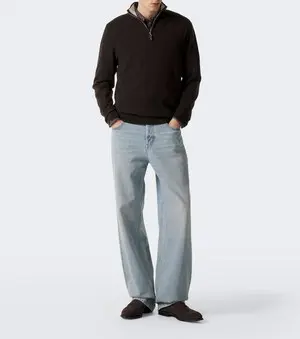 Arch4 Cashmere Half-zip Sweater