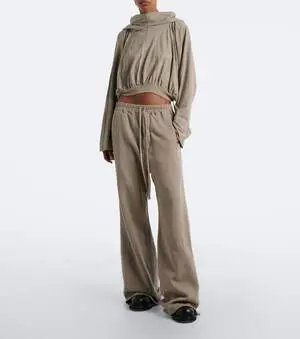 Rick Owens Cotton Wide-leg Sweatpants - Grey