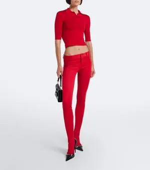 Gucci Knitted Silk-blend Polo Sweater