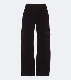 Citizens Of Humanity Thassos Cotton Corduroy Wide-leg Cargo Trousers - Brown