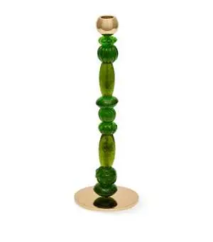 POLSPOTTEN Small Beads Candle Holder - Green