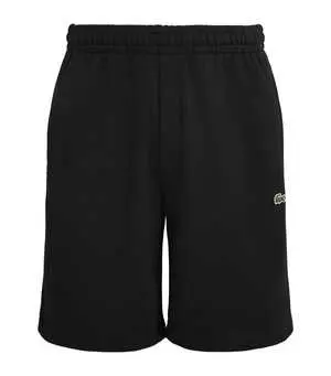 Lacoste Cotton Logo Shorts - Black