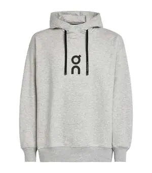 On Organic Cotton-blend Club Hoodie - Grey