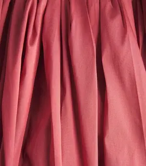 ABADIA Pleated Bodice Maxi Dress