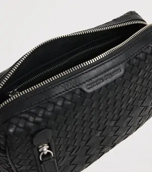 Officine Creative Leather Woven Armor Pouch