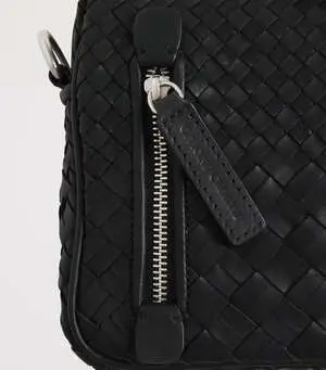 Officine Creative Leather Woven Pouch