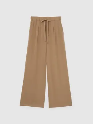 REISS Matte-silk Wide-leg Trousers