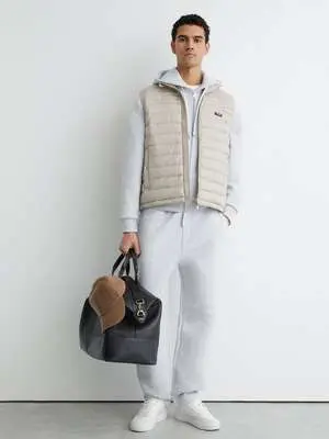 REISS Quilted Zip-through Gilet