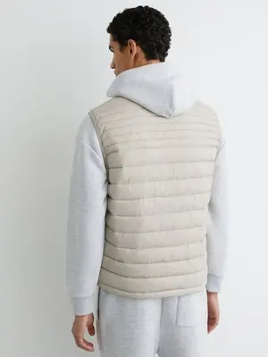 REISS Quilted Zip-through Gilet