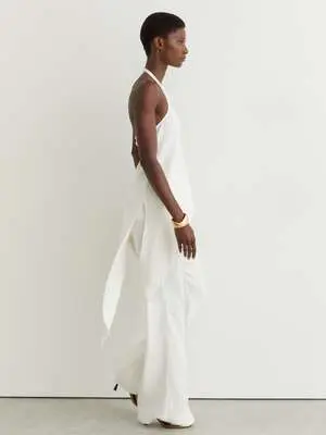 REISS Asymmetric Draped Halterneck Top