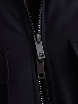REISS Technical Quilted Zip-front Overshirt