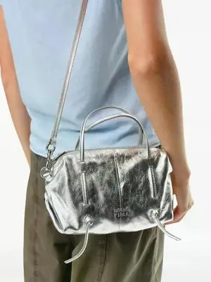 Bimba Y Lola Mini Leather Lolita Bag - Silver