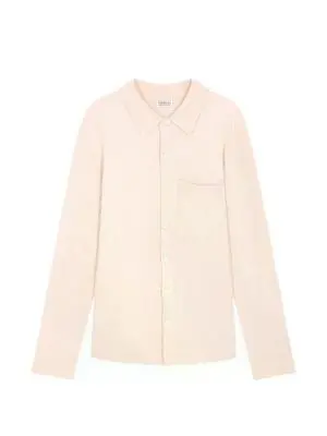 FURSAC Waffle-knit Long-sleeve Shirt - Neutrals