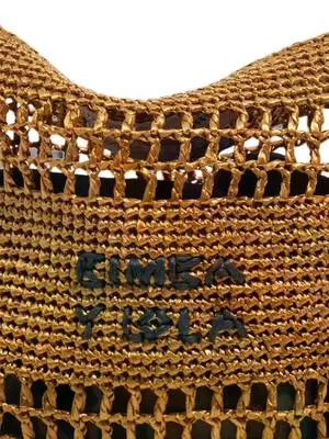 Bimba Y Lola Medium Raffia-effect Handbag