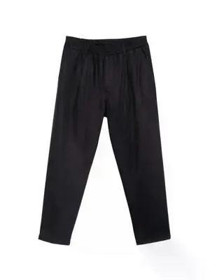 Eleventy Pleated Elasticated-waist Trousers - Blue