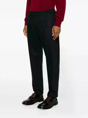 Eleventy Pleated Elasticated-waist Trousers