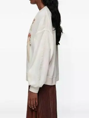 Bimba Y Lola Toweling V-neck Sweatshirt