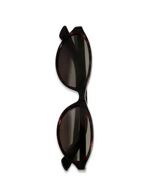 Bimba Y Lola Tortoiseshell-effect Oval-frame Sunglasses
