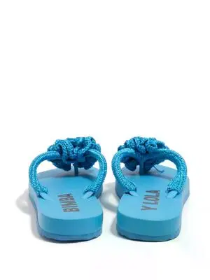 Bimba Y Lola Crochet Flower Flip-flops