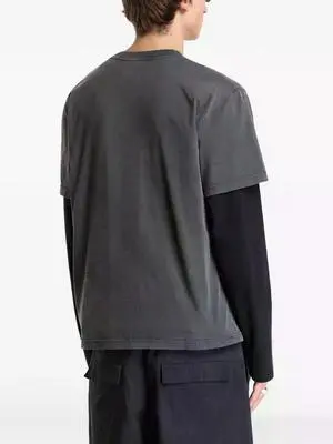 HELIOT EMIL Tacito Layered-sleeve T-shirt