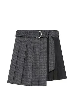 MSGM Belted Pleated Mini Skirt