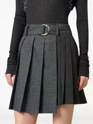 MSGM Belted Pleated Mini Skirt