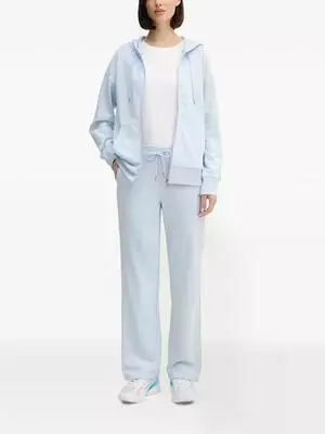 Dkny Logo-appliqué Zip-up Hoodie