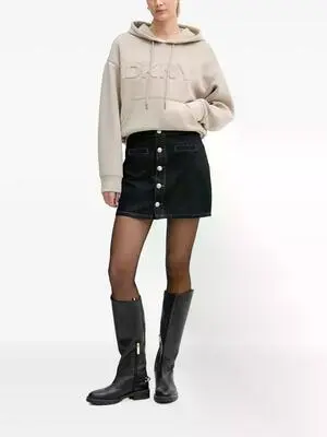 Dkny Logo Hoodie - Neutrals