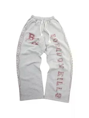 BOREDOM KILLS Collegiate Logo-print Track Pants