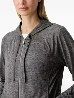 Dkny Zip-up Drawstring Hoodie - Grey
