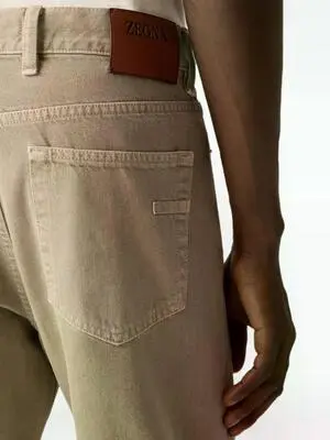 Zegna Light Taupe Cotton Roccia Pants