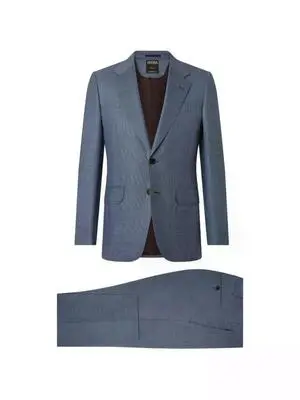 Zegna Light Trofeo 120mila Wool Suit - Blue