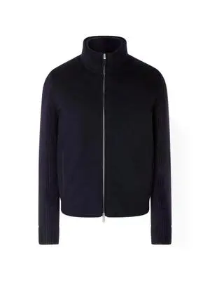 Zegna Navy Oasi Cashmere Full-zip Cardigan - Blue