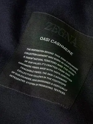 Zegna Oasi Cashmere Zip-through Cardigan - Blue