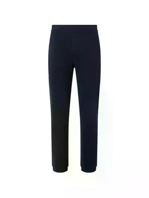 Zegna Navy Wool Cotton And Silk Joggers