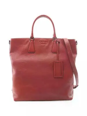 Prada 2000s Leather Tote Bag