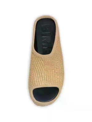 Bimba Y Lola Natural Raffia Platform Sandals
