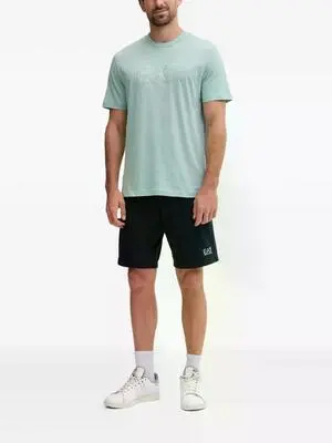 EA7 Logo-embroidered T-shirt