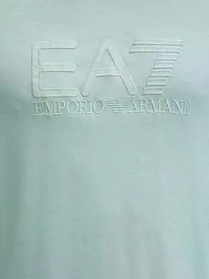 EA7 Logo-embroidered T-shirt