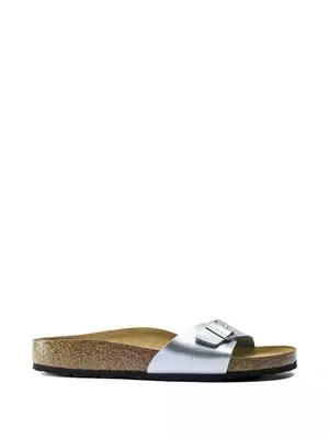 BIRKENSTOCK Madrid Buckle-fastening Flat Sandals - Silver