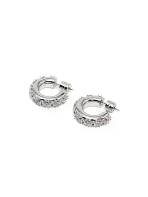 Bimba Y Lola Crystals Hoop Earrings