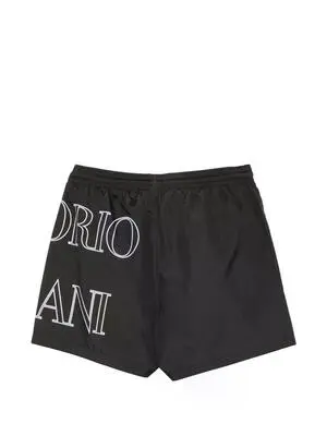 Emporio Armani Logo-print Drawstring Swim Shorts