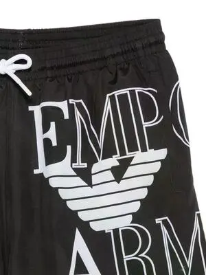 Emporio Armani Logo-print Drawstring Swim Shorts