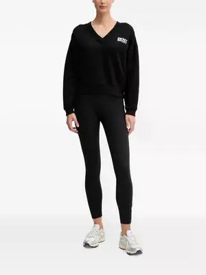 Dkny V-neck Logo-print Sweatshirt