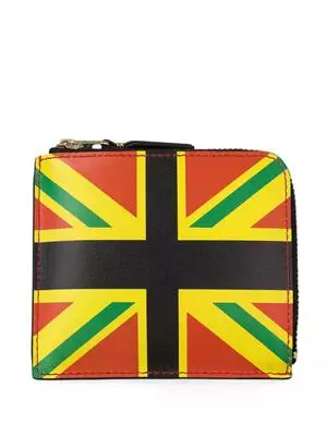 DENIM TEARS X Comme Des Garçons Union Jack Zip-around Wallet - Black