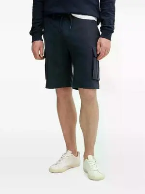 AERONAUTICA MILITARE Logo-patch Cargo Shorts - Blue