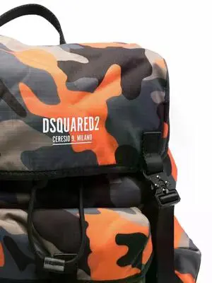 Dsquared2 Ceresio 9 Camouflage-print Backpack